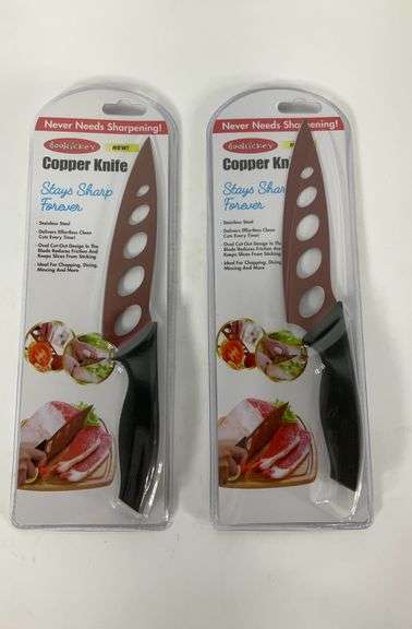 Two DooHickey copper knives. - Hash Auctions