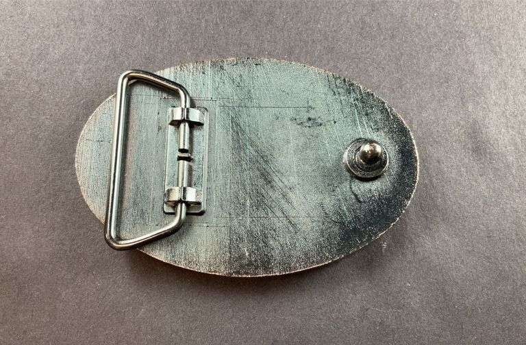 Copper Tone Belt Buckle With An Eagle - Hash Auctions