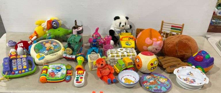 Toys, Thomas the Tank Engine, Winnie the Pooh phone, dishes, and more ...