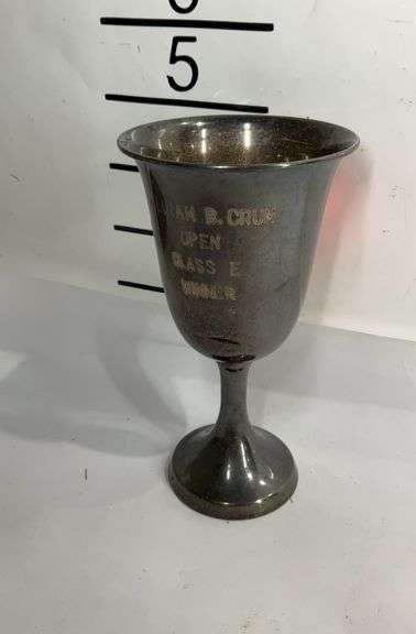 950 sterling trophy cup 100grams “William B. Crum open class E Winner ...