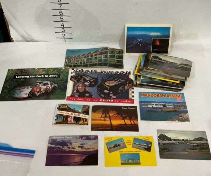 Postcards and a signed Angie Wilson and Ricky Bryant photo not ...