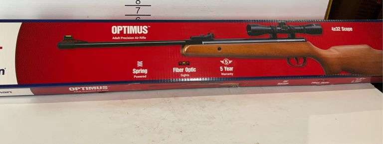 Crosman air rifle Optimus 1200 FPS .177 cal pellets with 4x32 scope new ...
