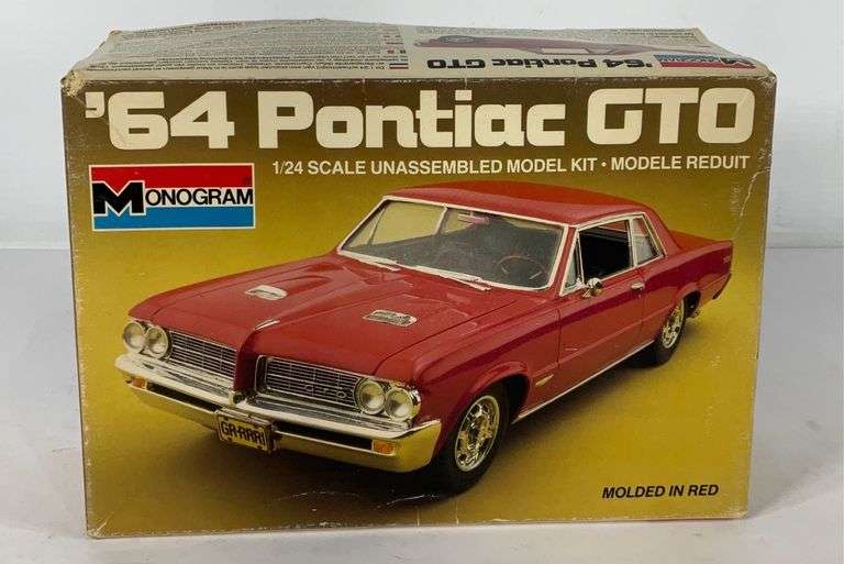 Monogram ‘64 Pontiac GTO 1/24 scale model kit. - Hash Auctions