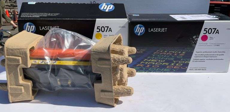 HP laserjet, print cartridge, one box is unopened but contents appear ...