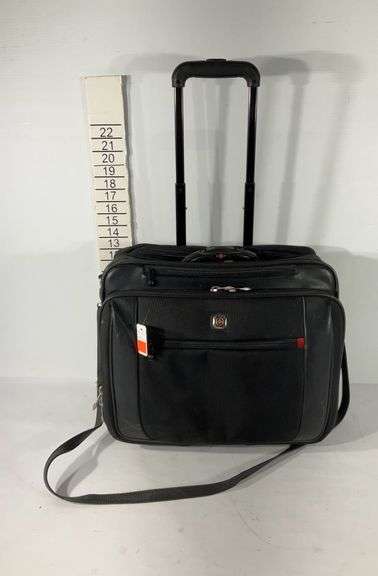 Swiss Gear wheeled briefcase, 17x15x10 - Hash Auctions