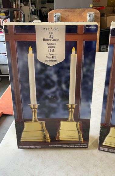 2 packs of mirage led window candles 4pc total - Hash Auctions