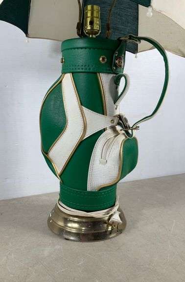 Dura-Bag golf bag lamp shade with umbrella style shade, 28” tall, shade ...