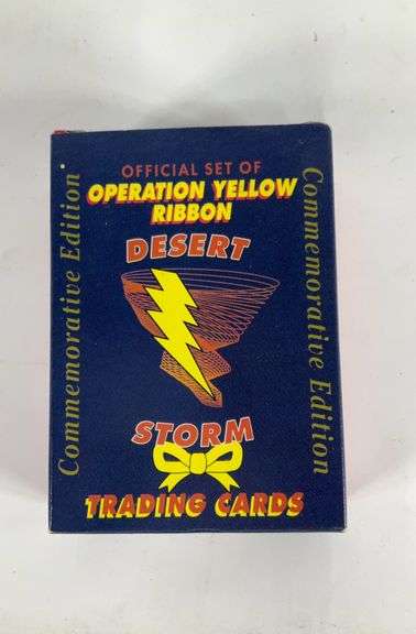 Official set of Operation Yellow Ribbon Desert Storm trading cards ...
