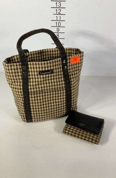 Longaberger purse / bag with matching wallet. - Hash Auctions