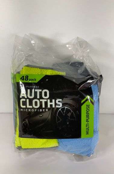 48pk all purpose microfiber auto cloths. - Hash Auctions