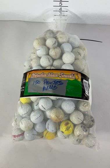 Bag of 150 practice used golf balls. - Hash Auctions