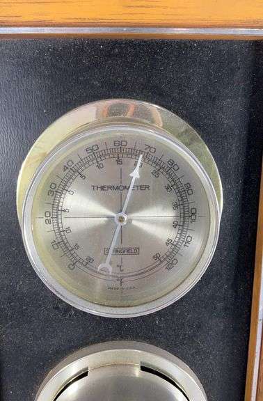 Springfield thermometer, barometer, and humidity - Hash Auctions