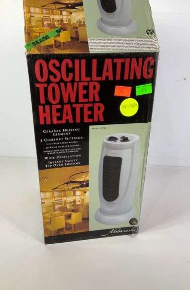 Oscillating tower heater. Aloha Breeze. Unused. - Hash Auctions