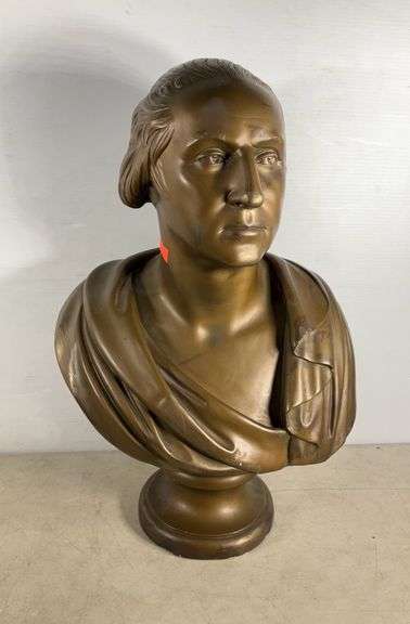 Heavy duty plaster bust of George Washington, Bicentennial Commission ...