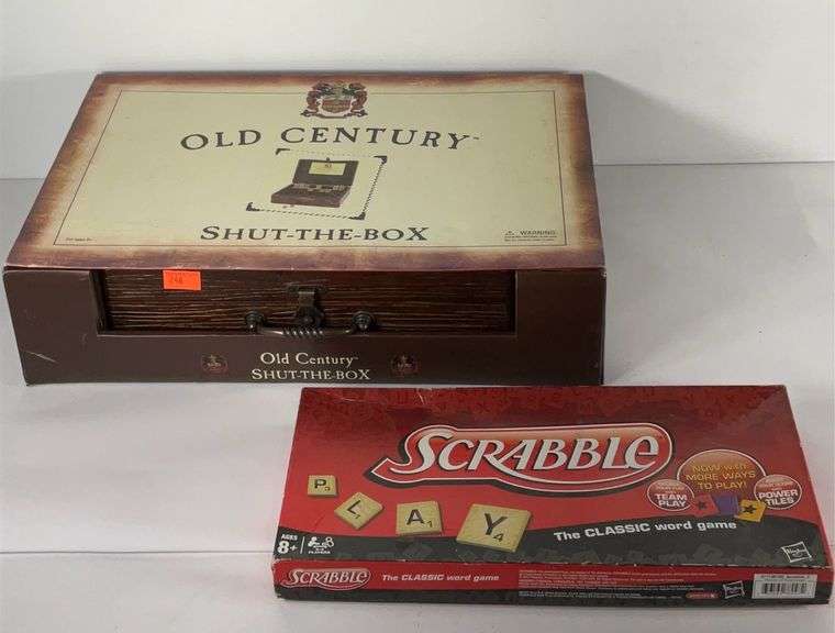 Scrabble and Old Century shut the box games. - Hash Auctions