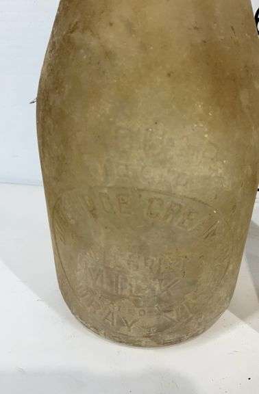 Two dairy bottles, 1 pint Shenandoah’s pride and 1 gallon blue ridge ...