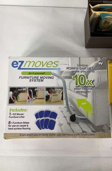 Ez Moves furniture moving system, 4x10in floor register, small box with ...