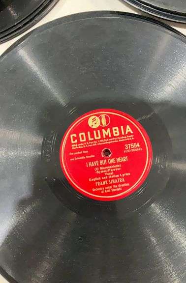 Early 78 RPM records Frank Sinatra collection - Hash Auctions