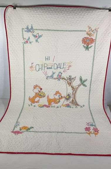 Chip and Dale baby blanket. - Hash Auctions