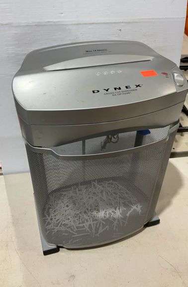 DYNEX cross cut paper shredder. Works - Hash Auctions