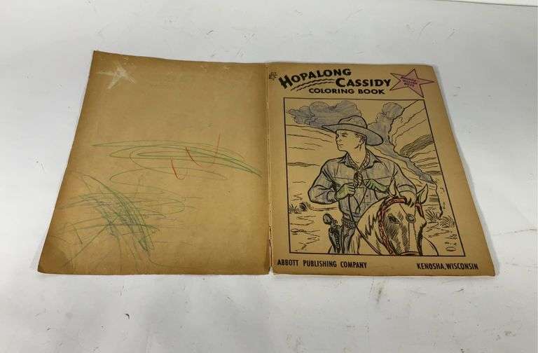 Hop A Long Cassidy coloring book - Hash Auctions