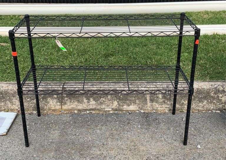 Two tier wire storage unit, 3’L x15”W x 26”H - Hash Auctions