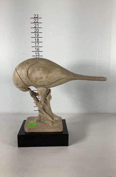 Austin Productions 1980 Parrot bird on branch sculpture. Base it’s ...