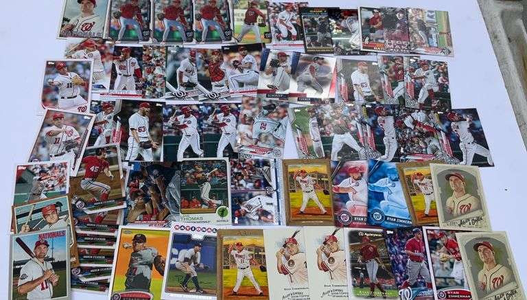 Washington Nationals baseball cards lot. Ryan Zimmerman , Sean ...