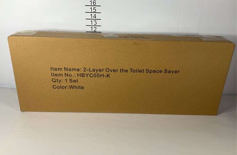 2 layer over the toilet space saver. Color-white - Hash Auctions