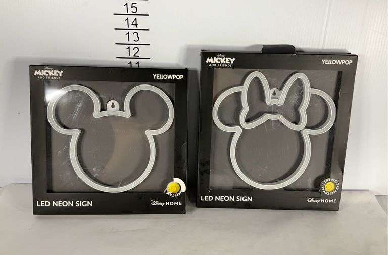 YellowPop Minnie and Mickey LED neon sign - Hash Auctions