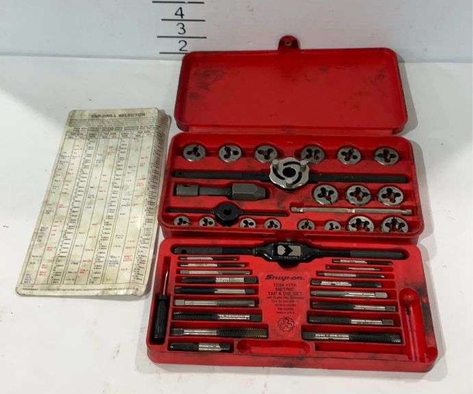 Snap on Tools Tap and Die set, metric size couple piece sort as shown ...