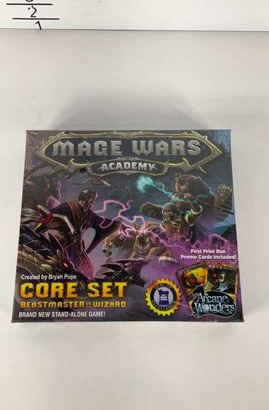 Factory sealed Mage Wars Academy core set Beastmaster vs Wizard stand ...