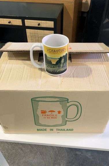 Voyageurs Minnesota coffee cups. Case of 24. New old stock - Hash Auctions