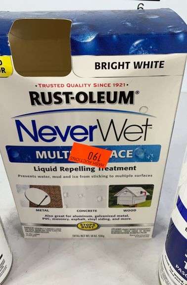 Rust-oleum never wet multi surface paint. - Hash Auctions