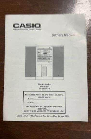 Casio Stereo System model# MS-5050CRA . Turntable/CD/Cassette/AM/FM ...