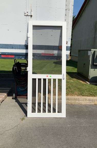 Poly frame screen door, 80”H x30”W - Hash Auctions
