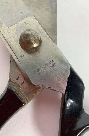 Large heavy duty scissors. Acme shear co. Made in Germany. - Hash Auctions