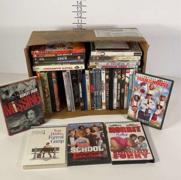 Box of DVD’s. Forrest Gump, The Heat and more. - Hash Auctions
