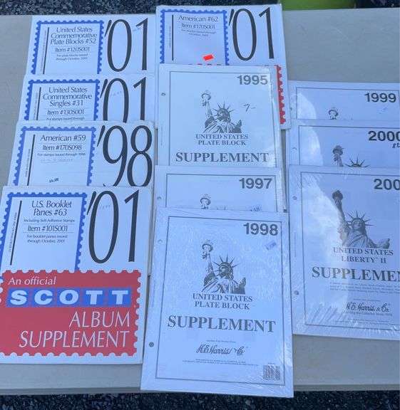 Stamp Collectors supplies. Album Supplements 1995-2001 - Hash Auctions