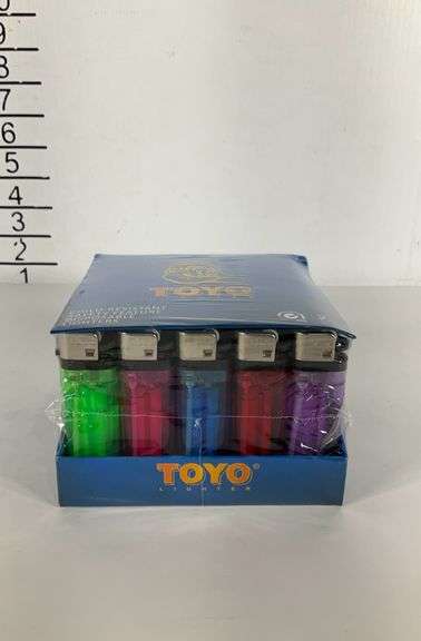 50ct Toyo child resistant disposable lighters. - Hash Auctions