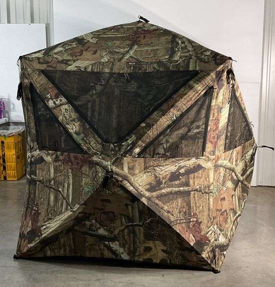 Stout Stuff pop-up strategy hunting blind, 5’ wide at base, with case ...