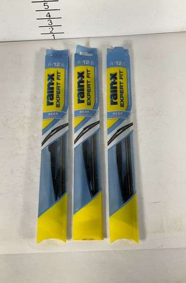 Three Rain X rear wiper blades R-12A/B/E - Hash Auctions