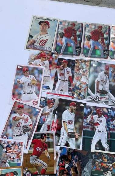 Washington Nationals baseball cards lot. Ryan Zimmerman , Sean ...