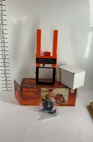 Black & Decker router guide for letters and numbers 76-233 - Hash Auctions