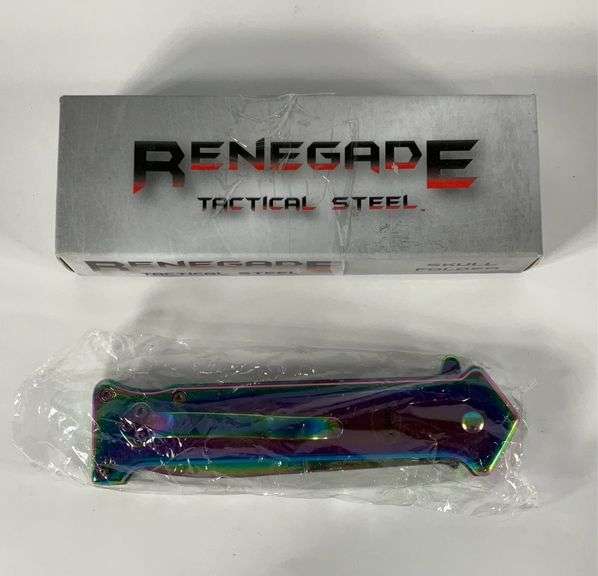 Renegade tactical steel skull folder knife. - Hash Auctions