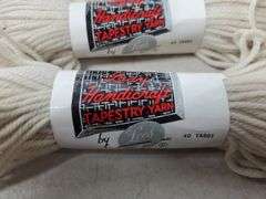 Group of moth-resistant wool tapestry and needlepoint yarn, neutral ...