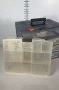 Plastic storage container with removable inserts. - Hash Auctions
