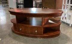 Somerton Dwelling Oval 3 tier coffee table 1 drawer 4’x2’6”x1’17 ...