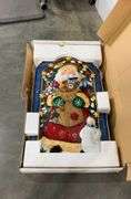 Holiday Santa fireplace screen, in box - Hash Auctions