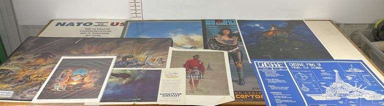 Group of posters, one Signed and numbered print, Interception, Ogre ...